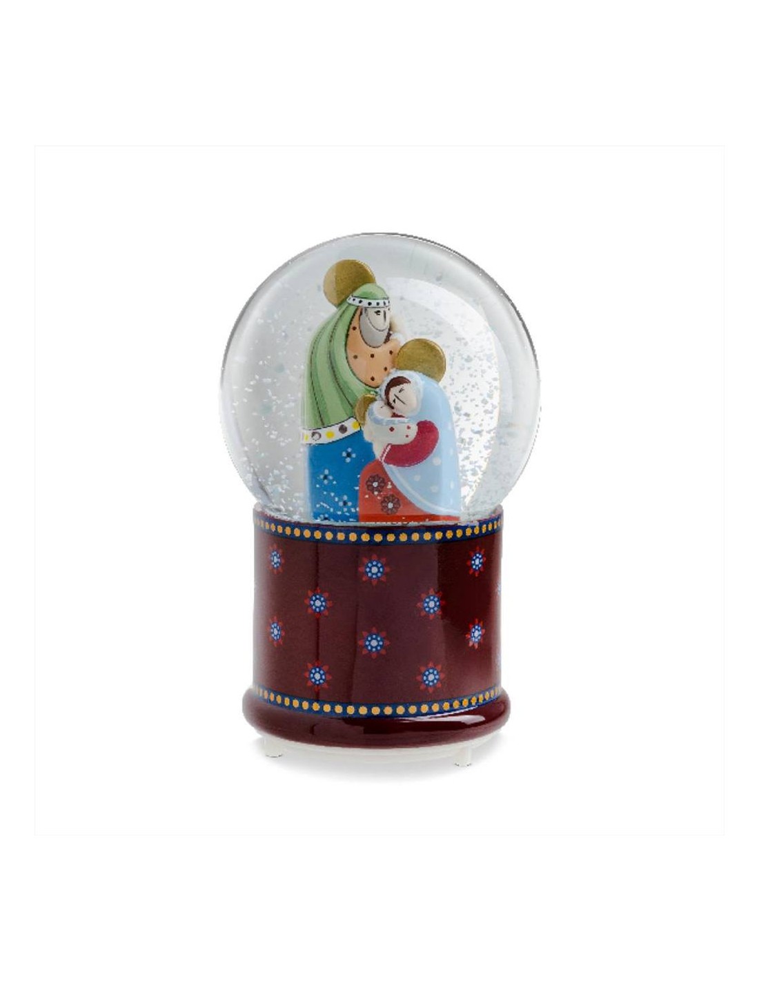 EGAN CARILLON MINI PALLA DI NEVE NATALIZIA 10X16 CM IN RESINA - Vendi