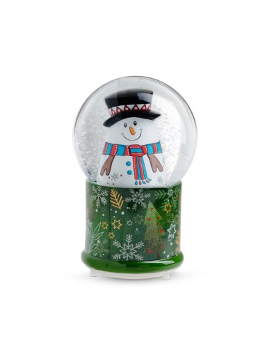 EGAN CARILLON MINI PALLA DI NEVE NATALIZIA 10X16 CM IN RESINA - Vendi