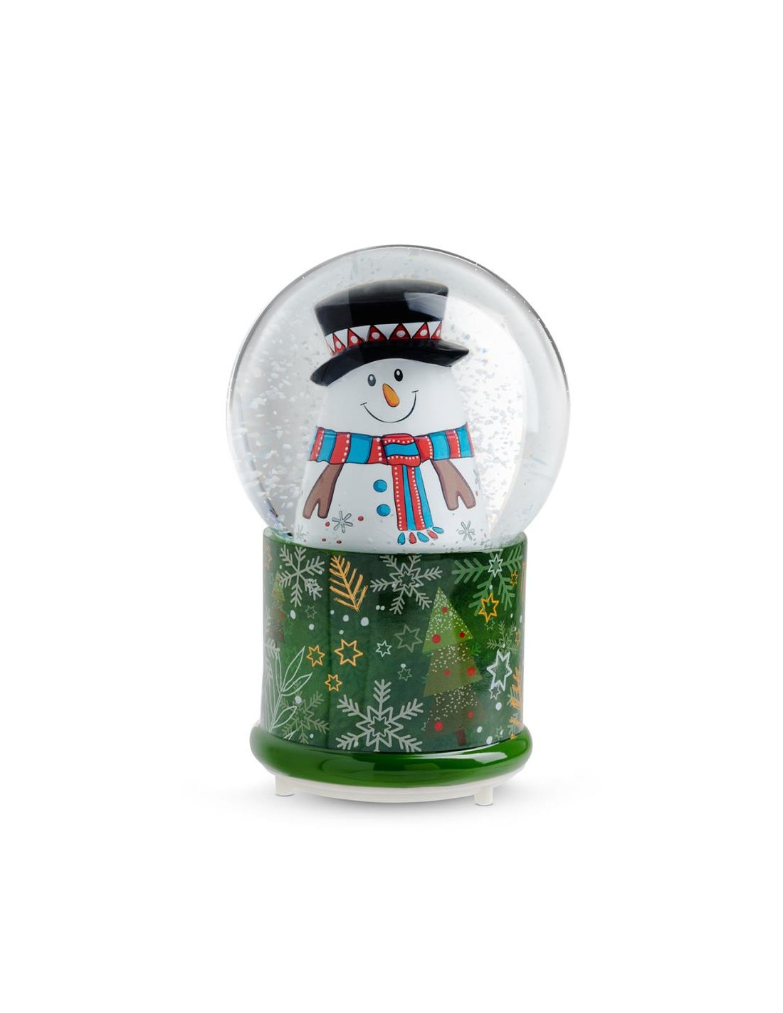 EGAN CARILLON MINI PALLA DI NEVE NATALIZIA 10X16 CM IN RESINA - Vendi